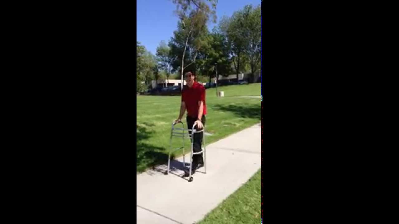 Weight Bearing as Tolerated Front Wheel Walker - YouTube