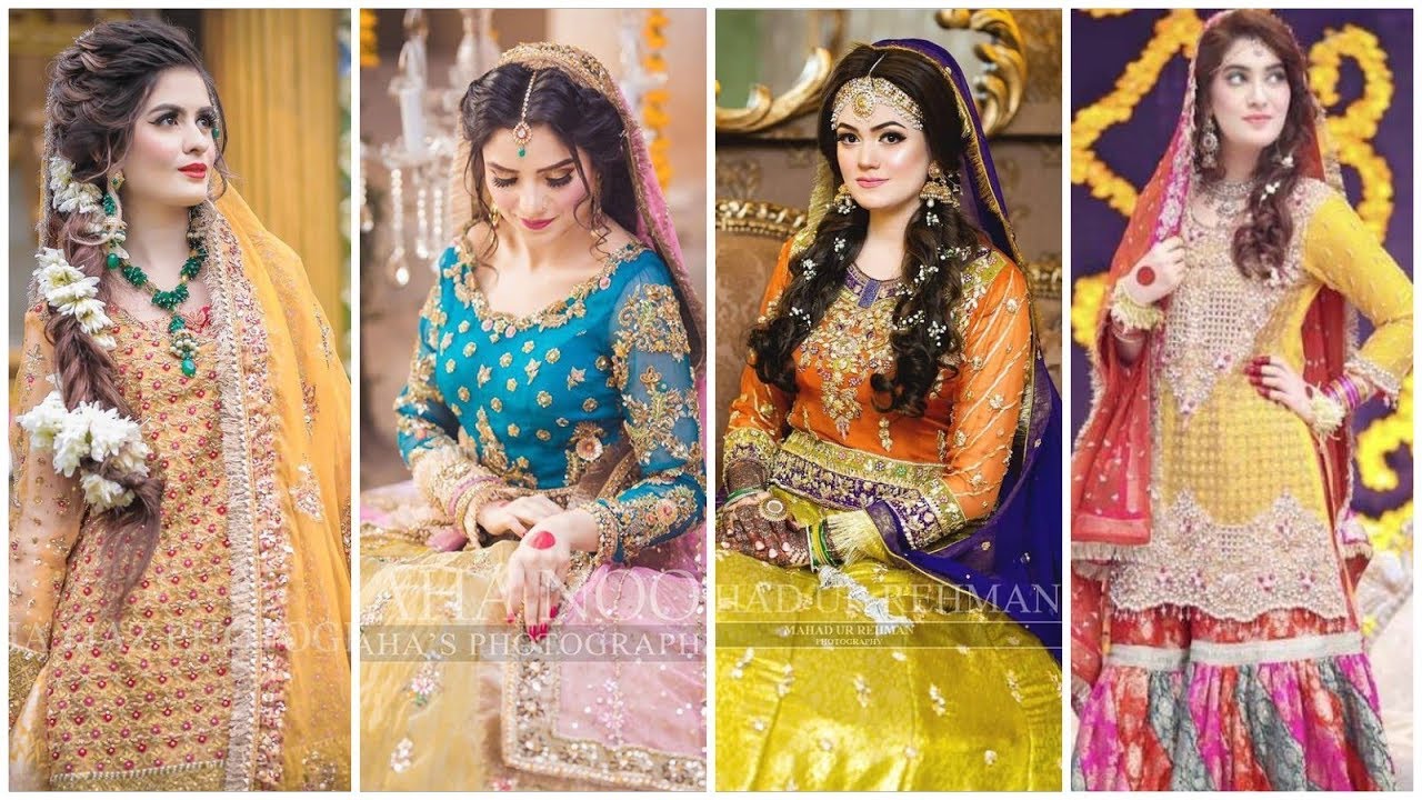 Unique and stylish mayon mehndi dress designs - YouTube