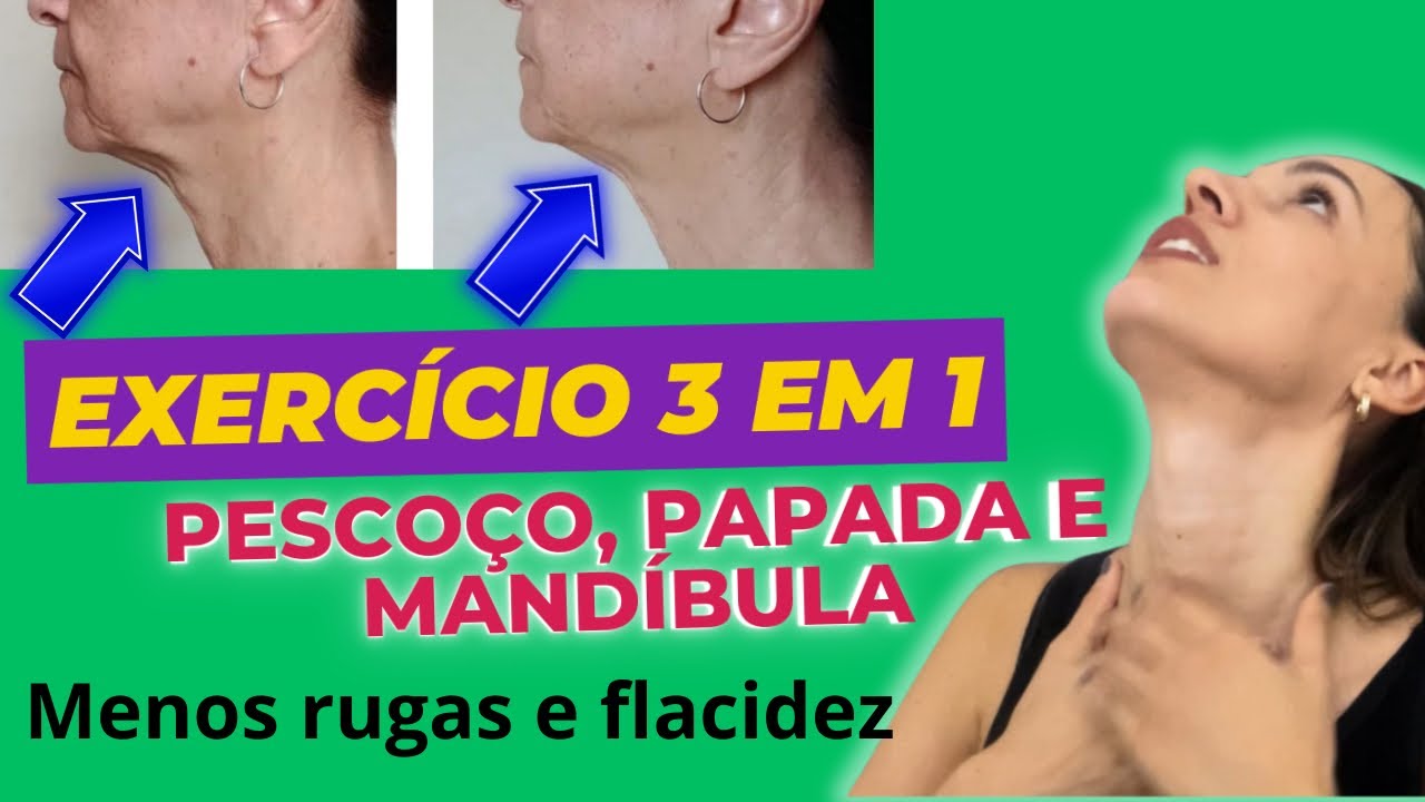 Exercício prático e versátil: Menos Rugas e Flacidez em Pescoço, Papada ...
