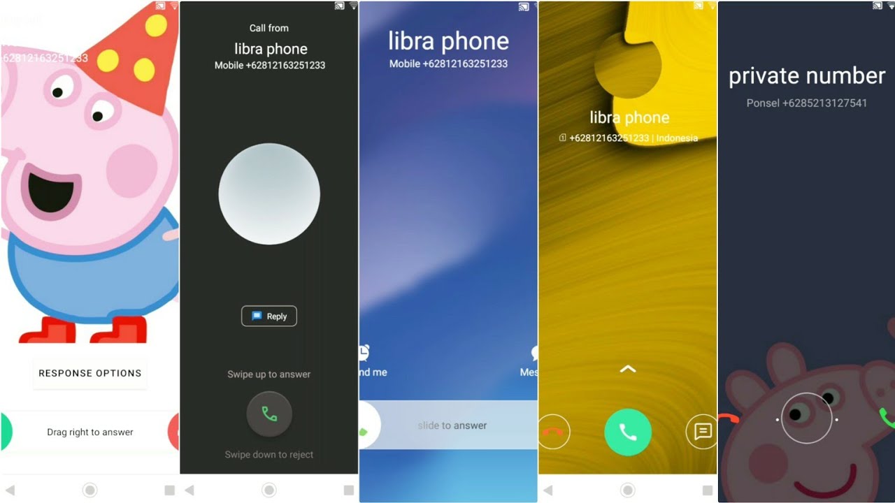 PHONE INCOMING CALL| XPERIA PEPPA + NOKIA C21 + IPHONE 11 + REALME ...