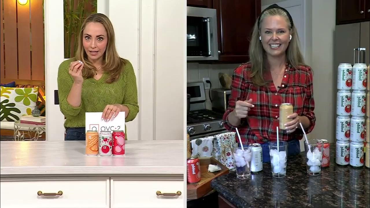 Poppi (24) 12-oz Cans Holiday Flavor 5g Sugar Prebiotic Soda on QVC - YouTube
