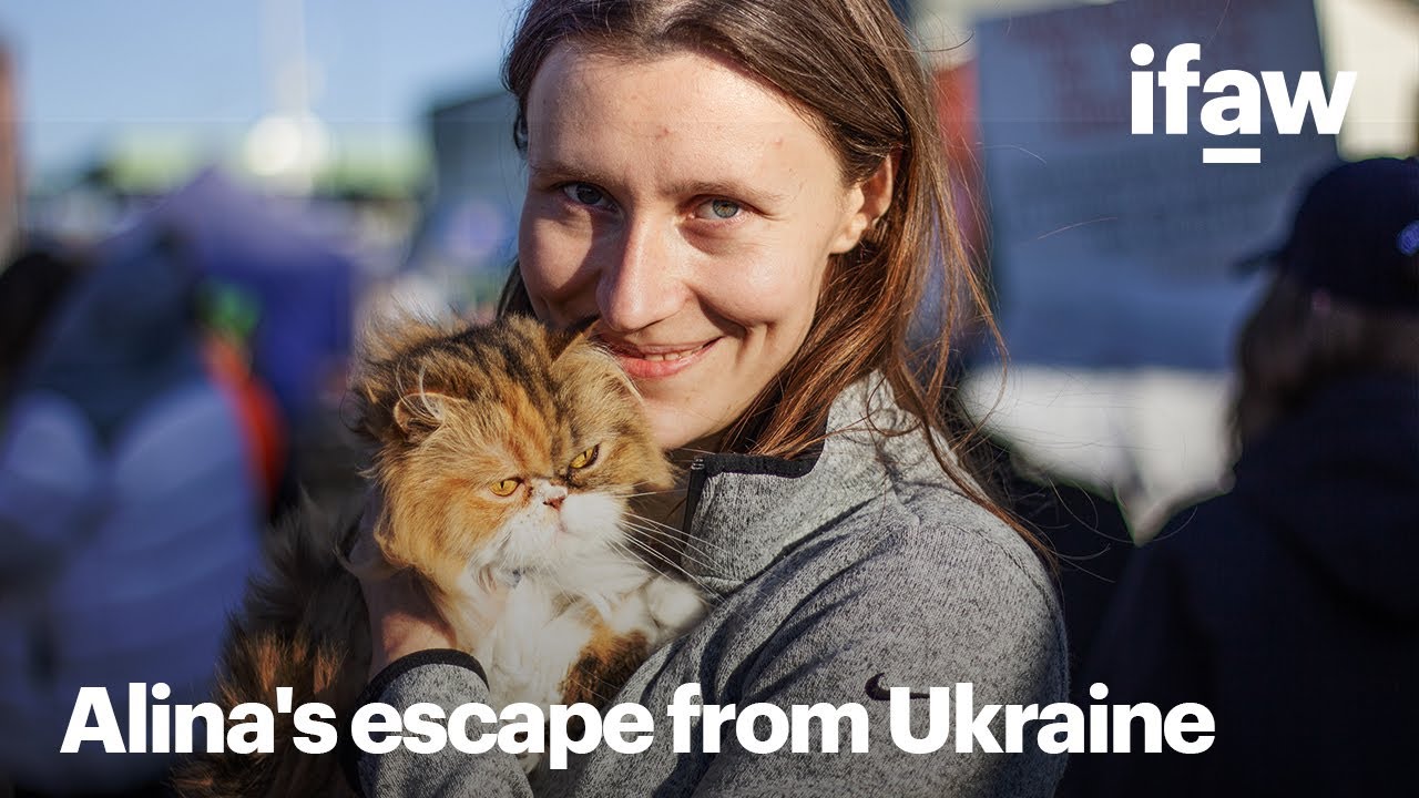 Alina's story: Risking her life to escape Ukraine with her pets - YouTube