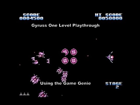 Gyruss One Level Playthrough using the Nes's Game Genie :D #Nintendo # ...