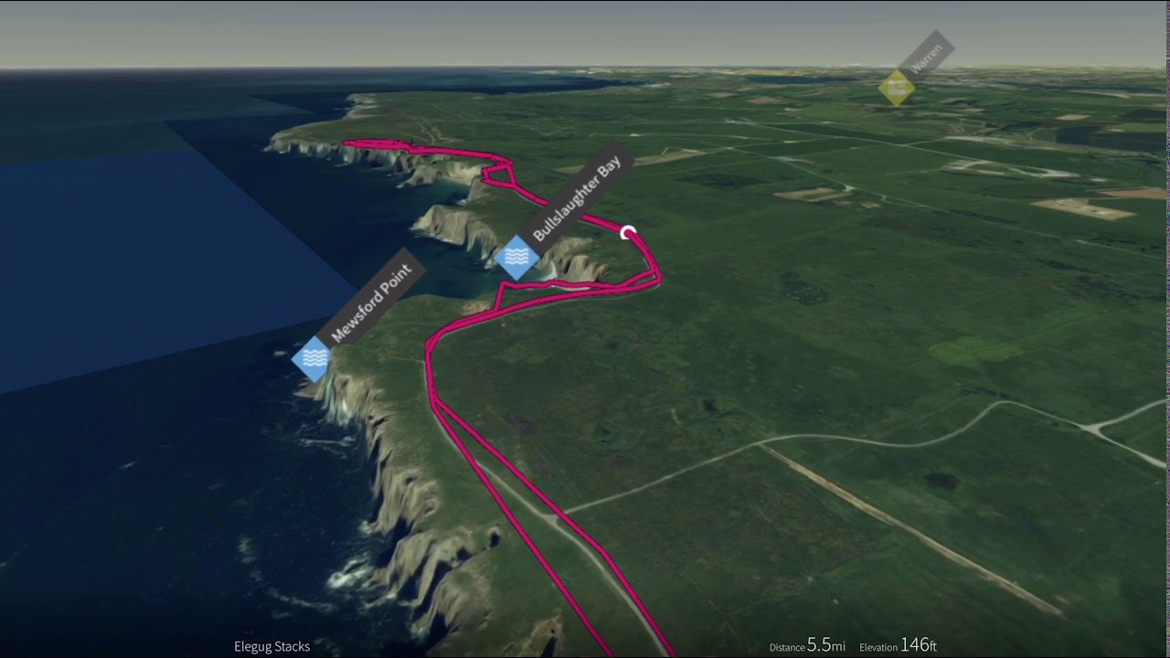 Elegug Stacks (Pembrokeshire) - 3D fly-through - YouTube