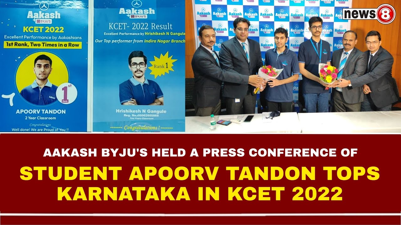 Aakash BYJU'S Held Press Conference of student Apoorv Tandon Tops ...