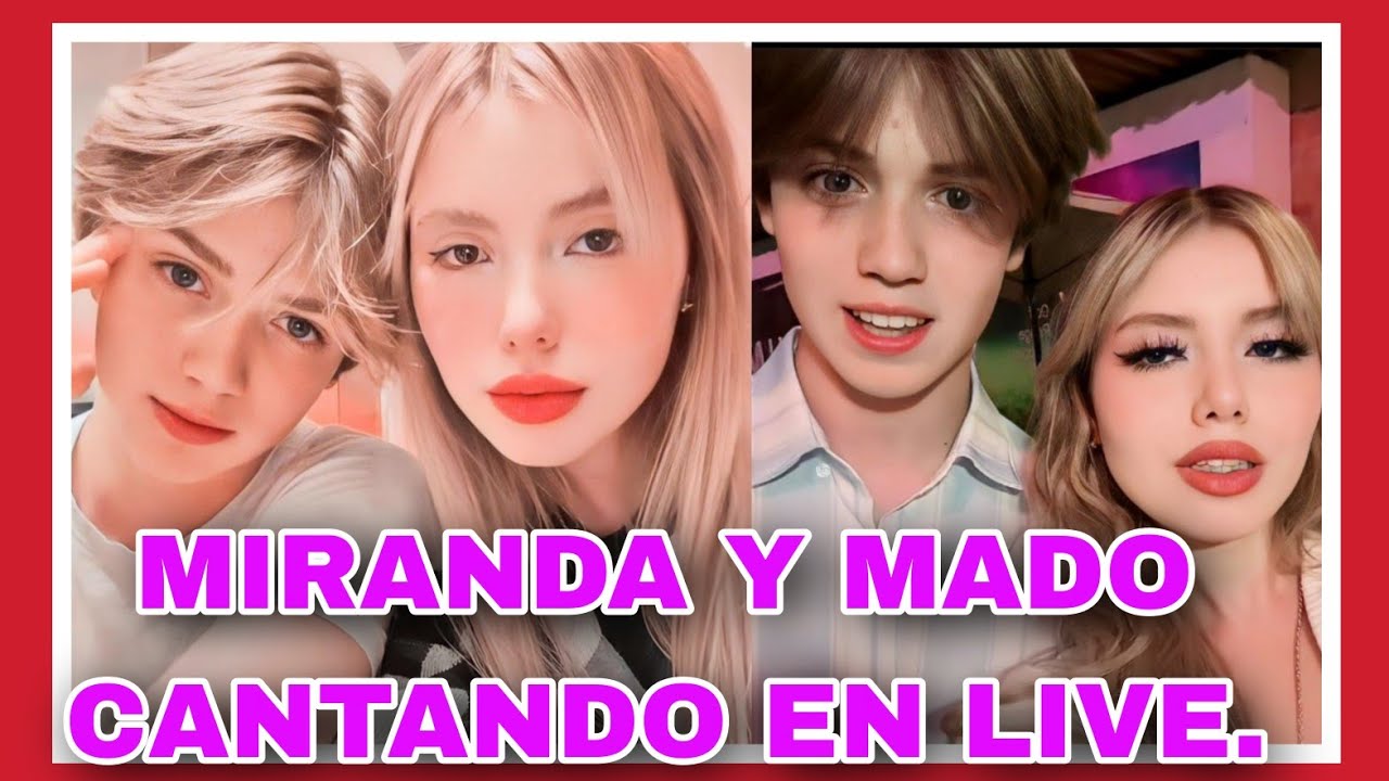 Miranda y mado cantando en live. #mirandaleon #solleon #madoymiranda # ...
