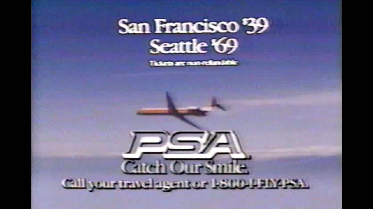 PSA Airlines Low Fares VHS Commercial - YouTube