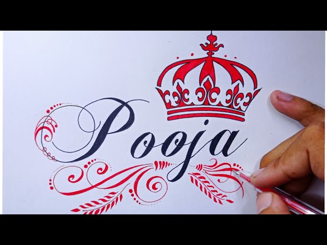 Pooja Name Style 51 Beautiful 3D Name Wallpapers For "pooja" | Custom
