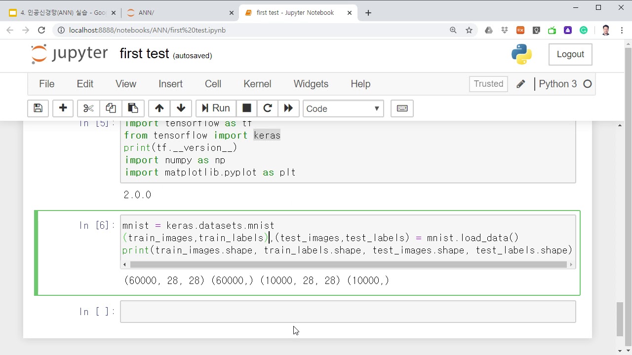 ANN practice 2 - tensorflow 2 - YouTube