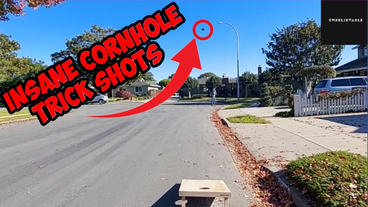 INSANE CORNHOLE Trick Shots (WORLD RECORD!) | Unbelievable - YouTube