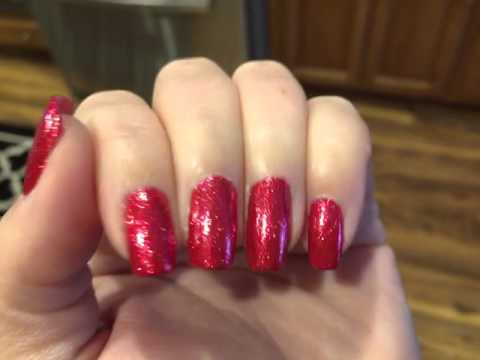 Ruby  - Metallic Flake Polish from the 2016 KBShimmer Birthstone Collection