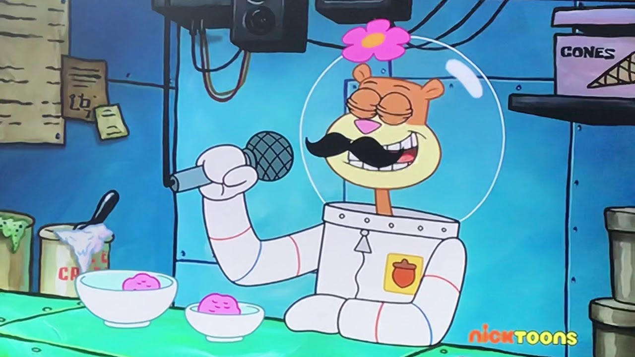 Spongebob Squarepants - Sandy acting as an Italian ice cream man - YouTube