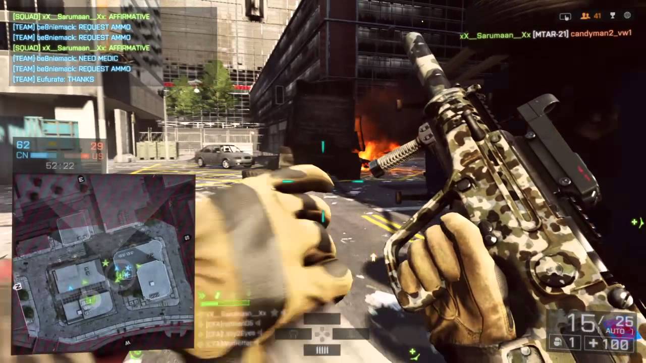 BF4 MTar 21: 17 Kill Streak - YouTube