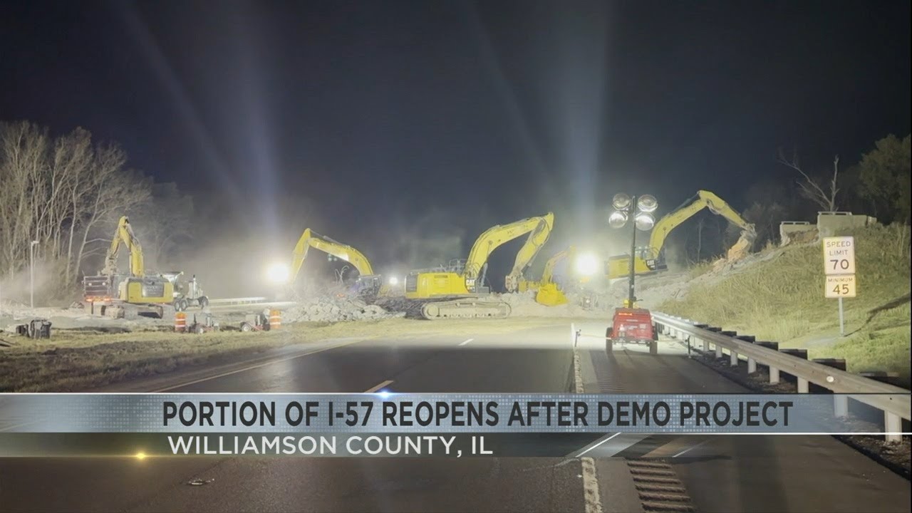 9-mile stretch of I-57 reopens after bridge demolition project in ...