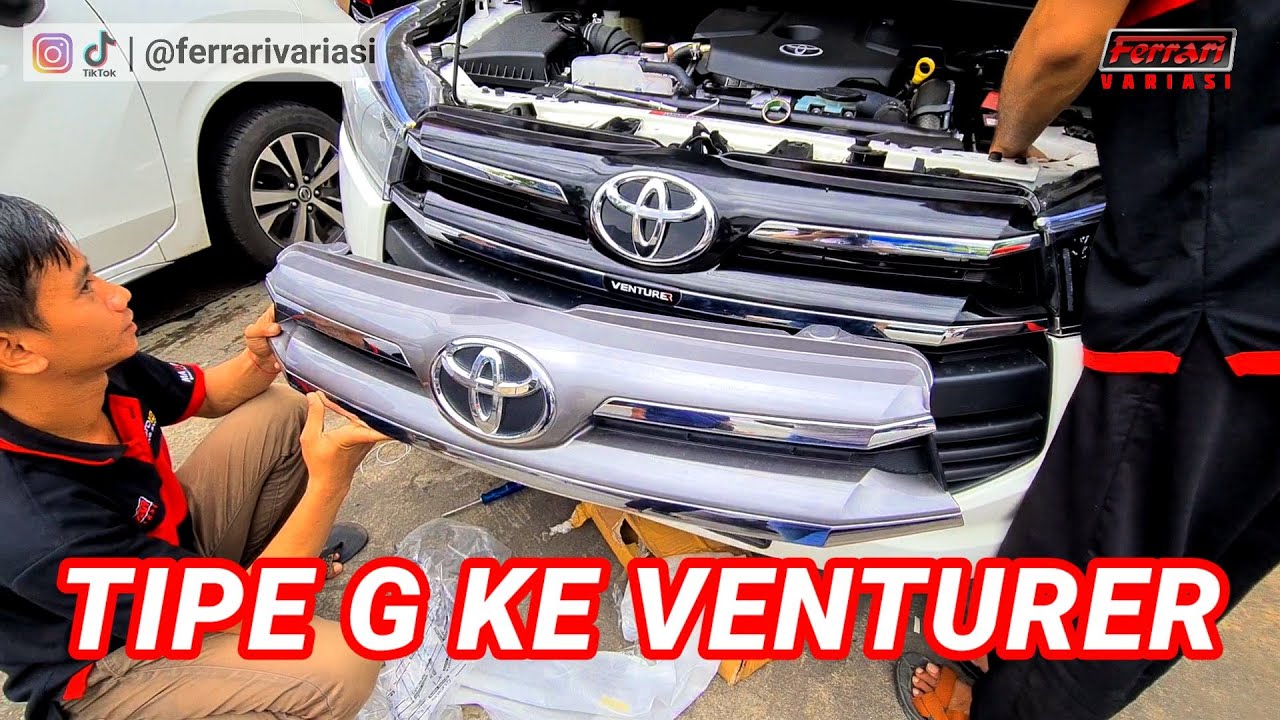UPGRADE GRILL INNOVA REBORN | FERRARI VARIASI SURABAYA - YouTube