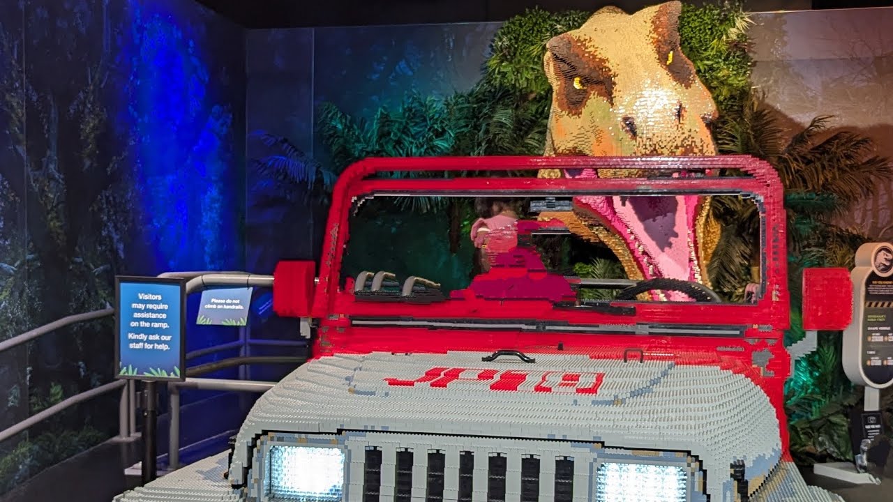 LEGO Jurassic World Exhibition in Queensland Museum in Brisbane 2024 ...