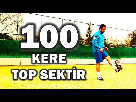 Futbolda Zayıf Ayak Güçlendirme / Top Sektirme Antrenmanı / 100 Kez Top Sektir