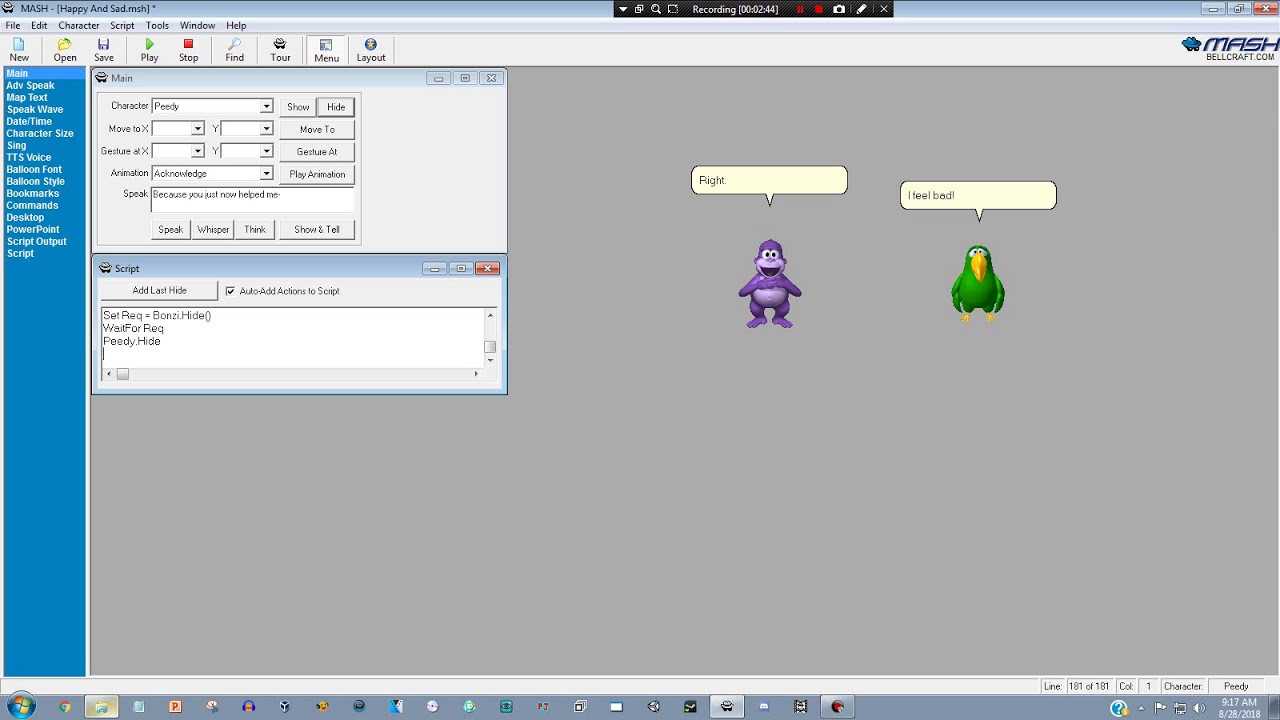 Bonzi Talks About Feelings (A Short MASH Animation) - YouTube