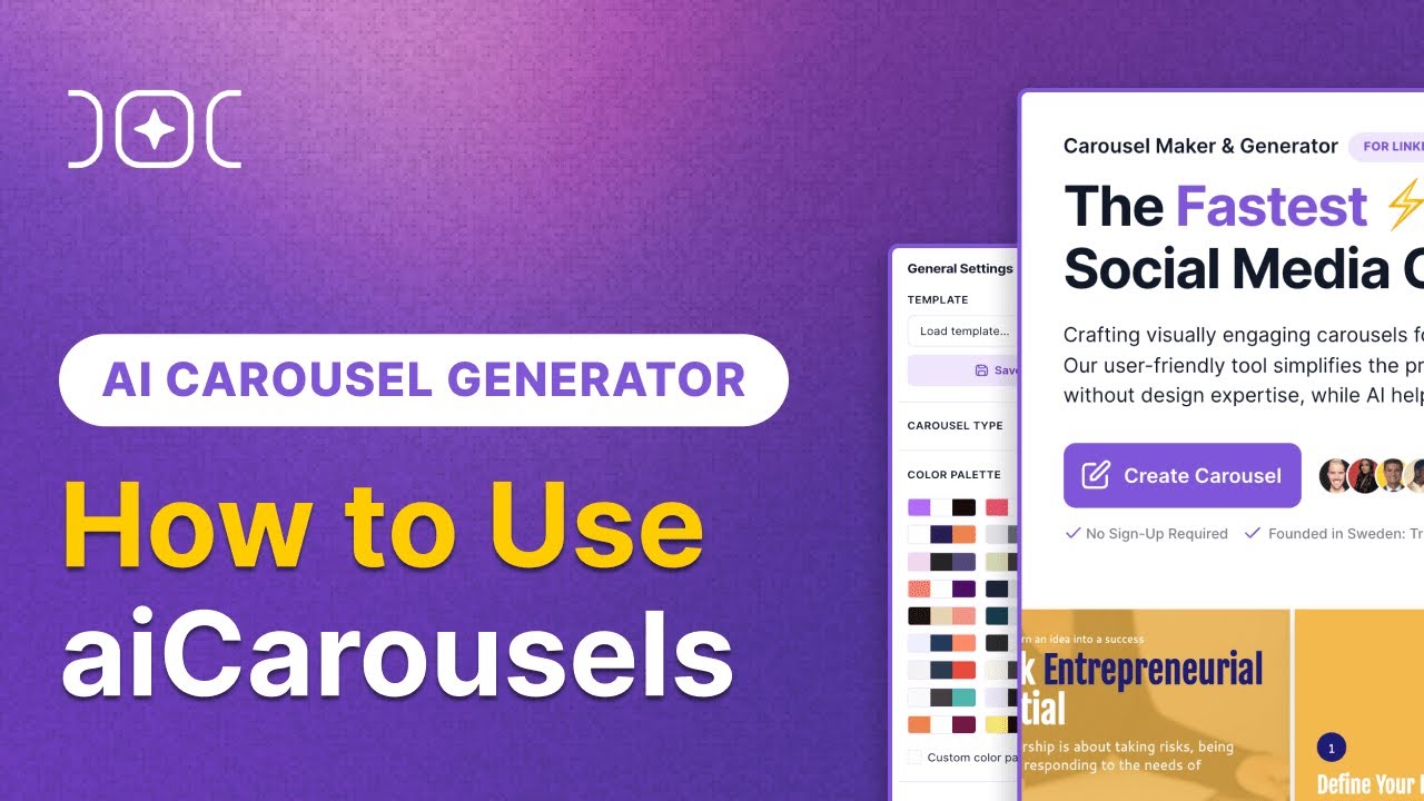 How to Use aiCarousels.com - YouTube