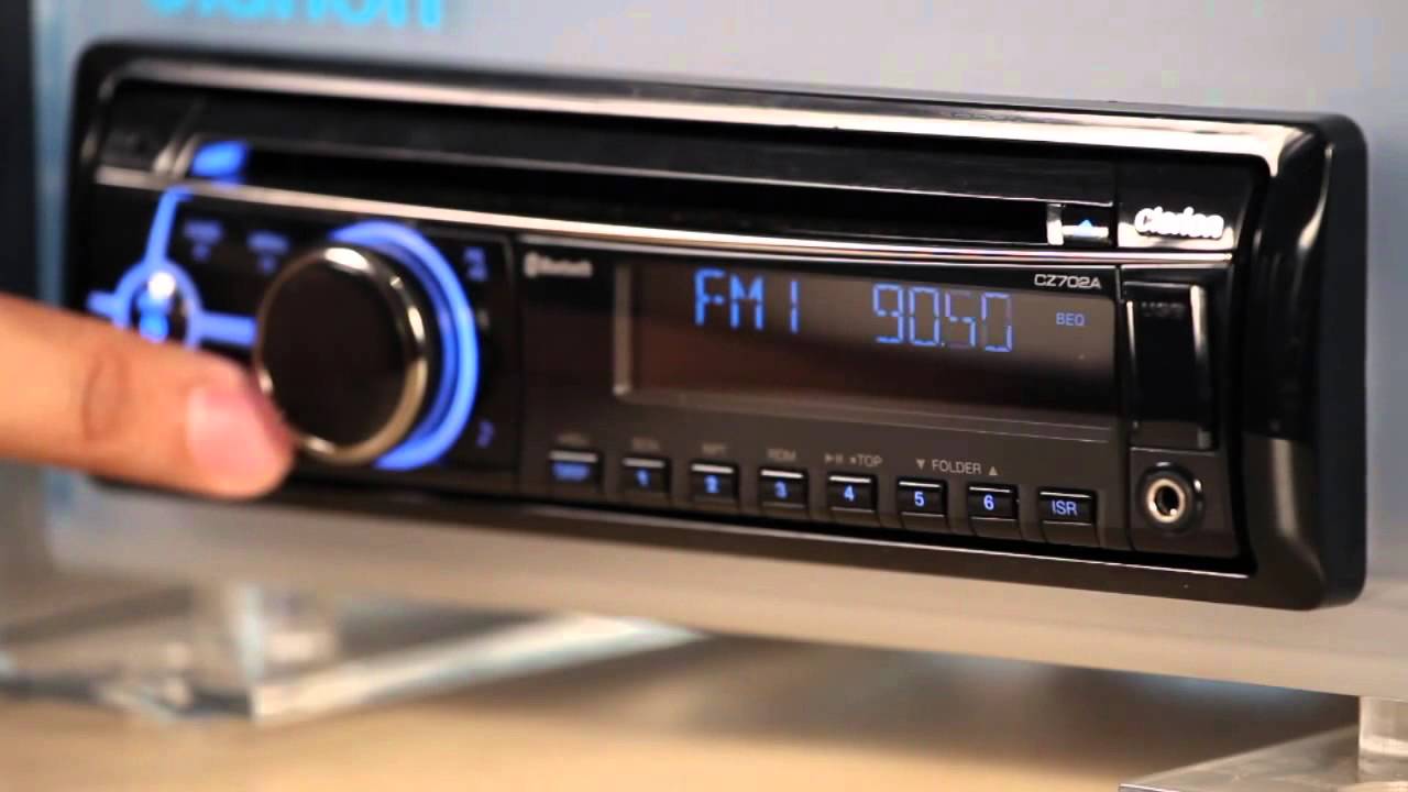 Bật đài Radio trên đầu DVD xe hơi Clarion CZ702 - YouTube