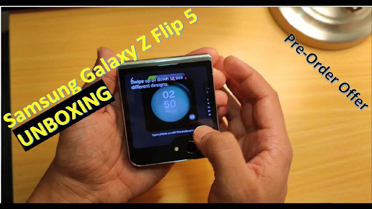 Unboxing the Samsung Galaxy Z Flip 5 : A Customer's Perspective - YouTube