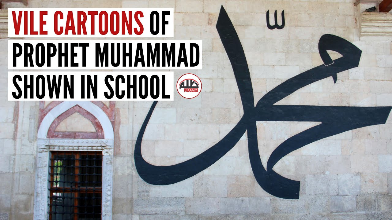 Protest outside Batley Grammar School after vile cartoons of Prophet ...