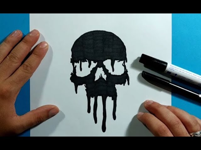 How to draw a skull step by step 34 | How to draw a skull 34