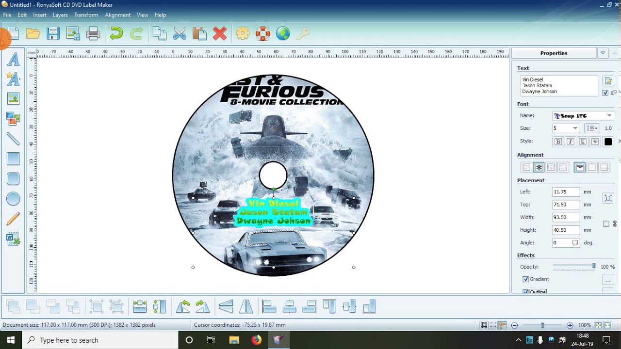 Tutorial Membuat & Print Label CD Dengan RONYASOFT - YouTube