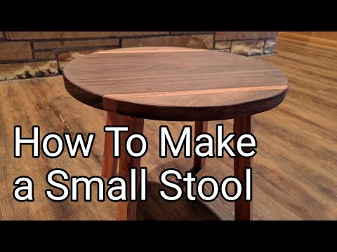 How To Make a Small Stool - YouTube