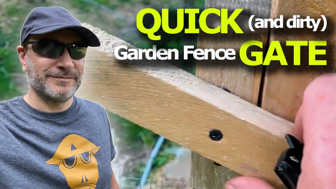 My Simple DIY Garden Gate With A ‘Rustic’ Latch - YouTube