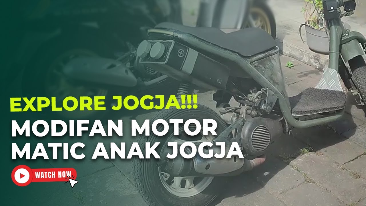 Anak Jogja ini kreatif, Modif motor matic jadi gini - YouTube