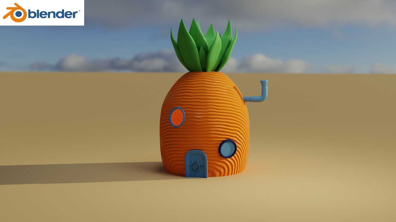 I made Spongebob's house in Blender | Bikini Bottom Series - YouTube