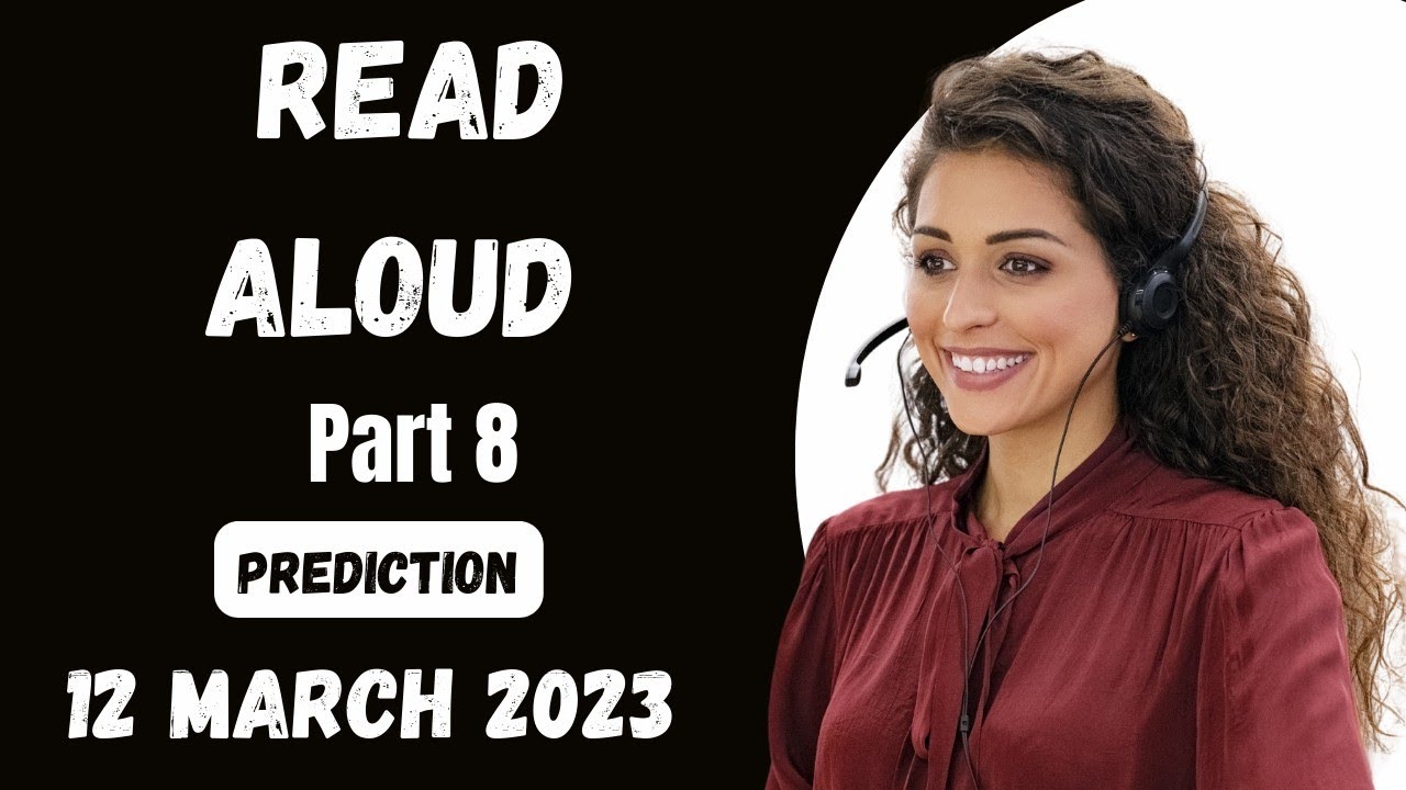 Read aloud practice| read aloud March 2023| read aloud part 8 - YouTube