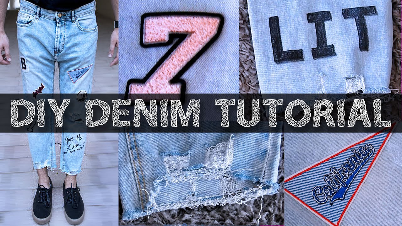 DIY DENIM TUTORIAL - YouTube