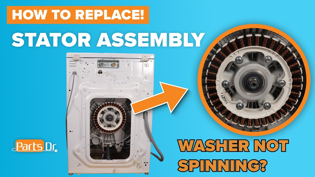 How to replace Stator & Hall Sensor Assembly part # 4417EA1002Y on your ...