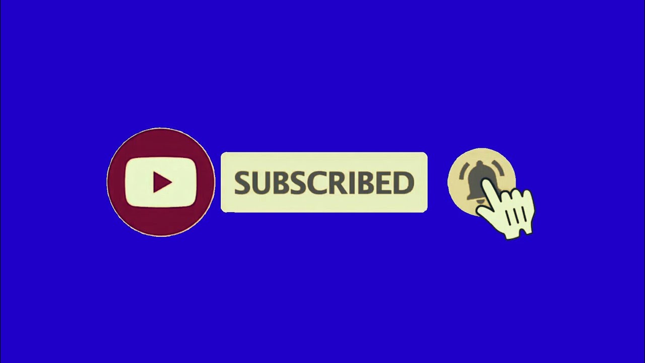 Top Best || subscribe button animation effects blue screen - chroma key ...