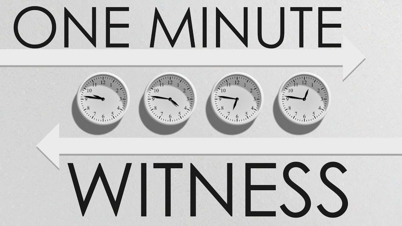 One Minute Witness - Evangelism Training - YouTube