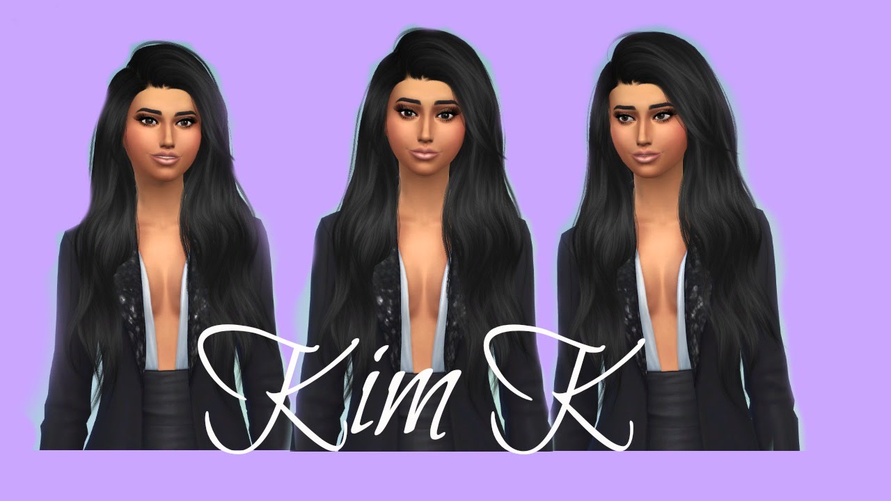 The Sims 4 Create a Sim-(Kim K inspired Sim) - YouTube