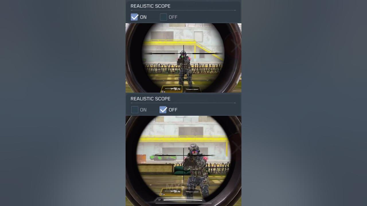 Realistic Scope Comparison - CODM #shorts #codm #codmobile #mobilegaming #fps #settings #aim ...