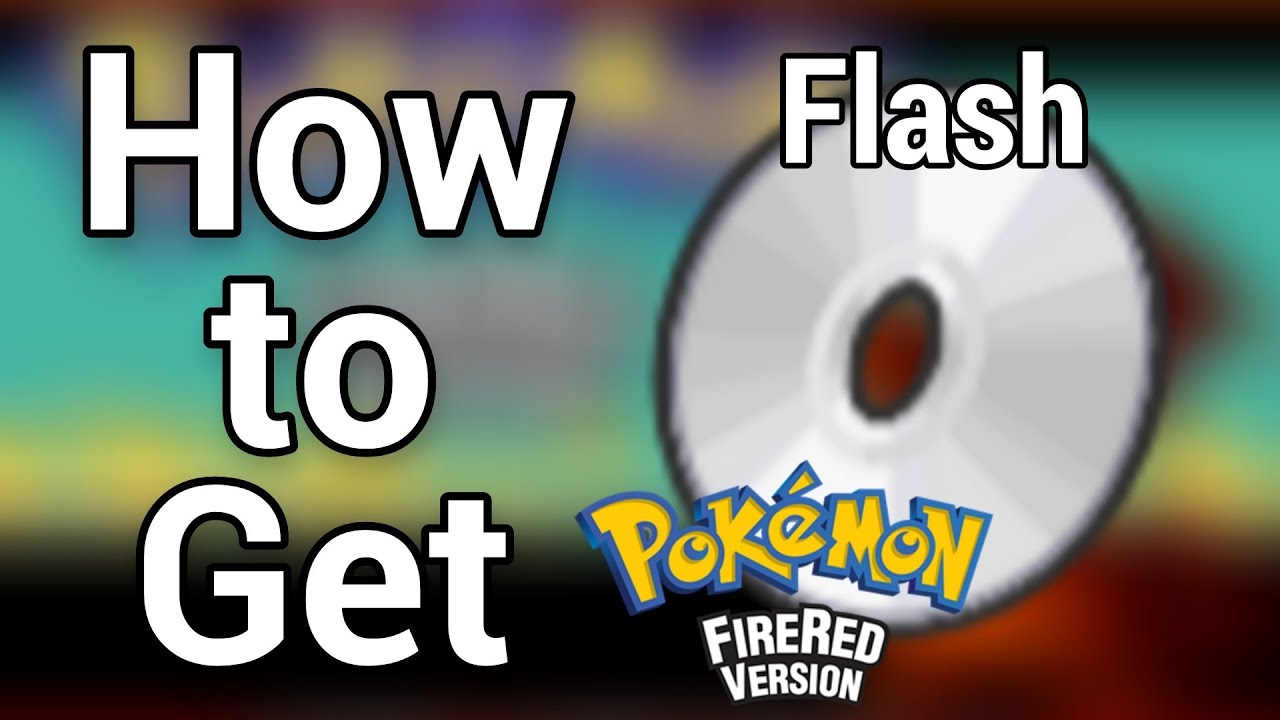 How to get HM05 (Flash) in Pokemon Fire Red - YouTube