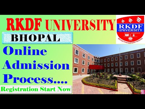 RKDF BHOPAL ONLINE ADMISSION PROCESS।। Rkdf me online Admission kaise ...