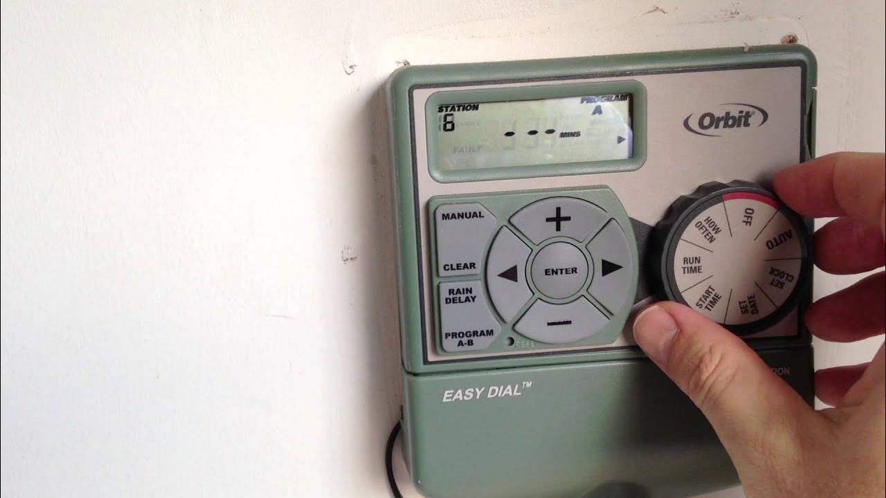 Programming the sprinkler system - YouTube