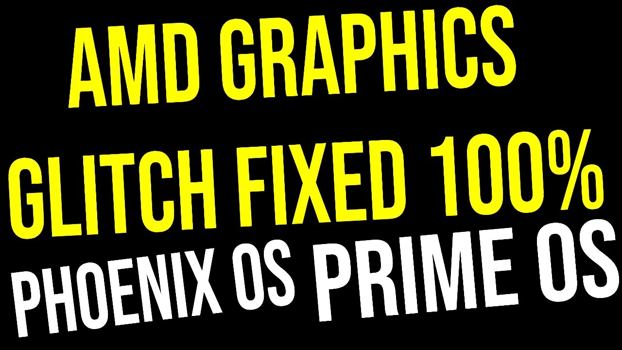 AMD Graphic Glitch Problem Fixed in PUBG MOBILE | Phoenix OS | Prime OS ...
