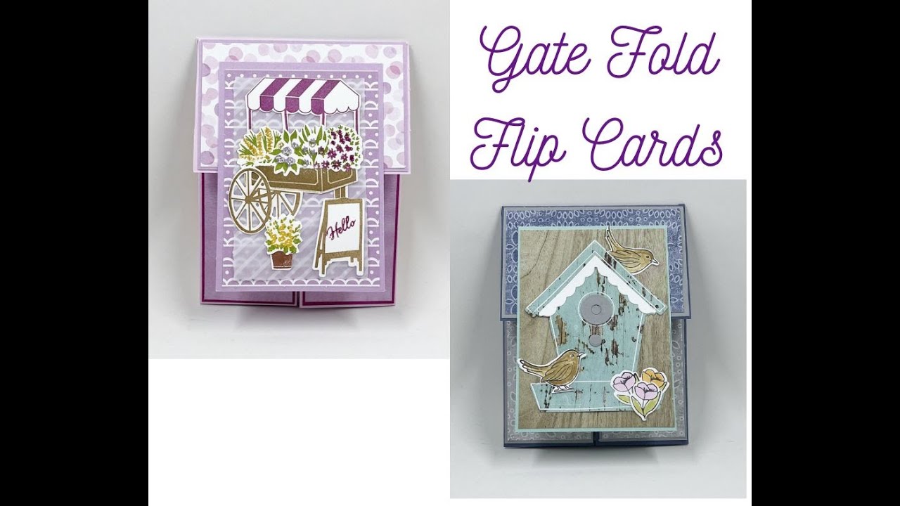 Front Flap Gate Fold Card - YouTube