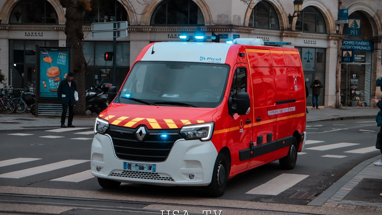 VSAV du SDIS 37 de Tours en urgence. - YouTube