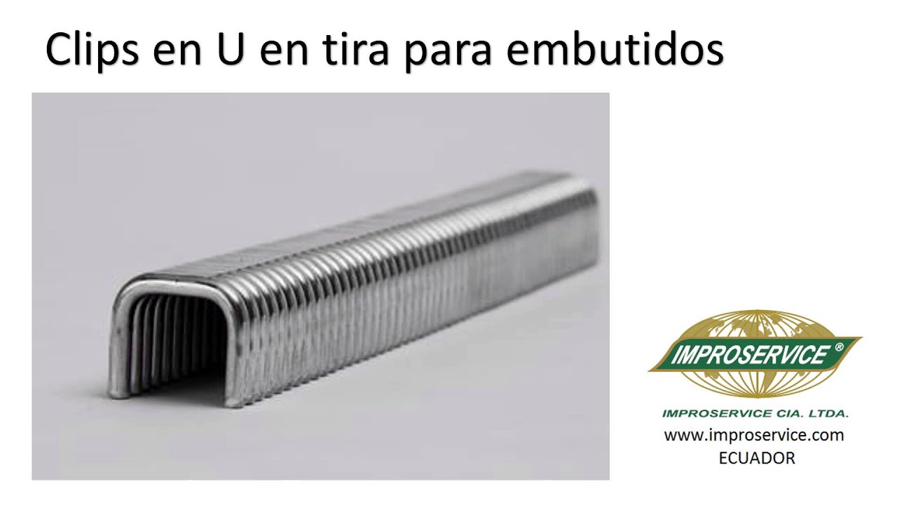 ~ Clips en U en tira para embutidos - ECUADOR - YouTube
