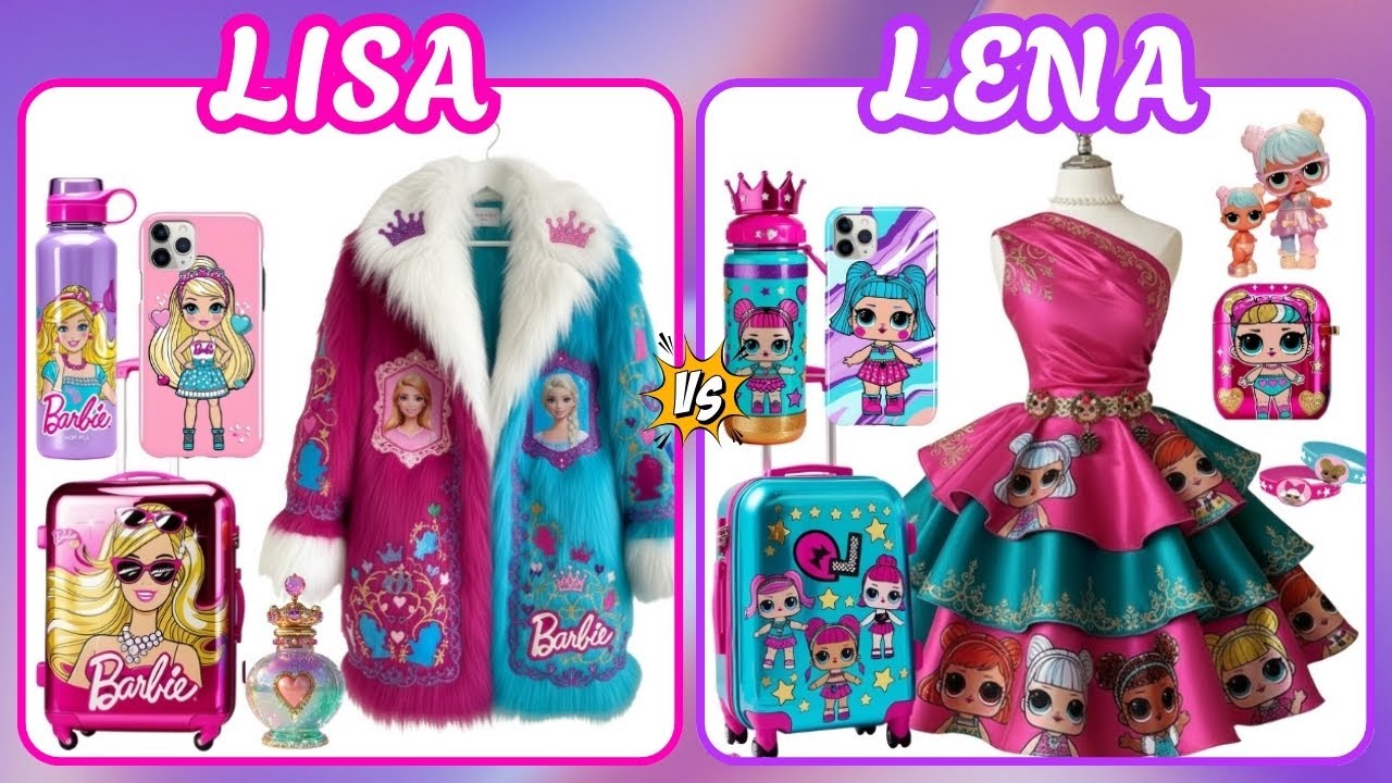 💕 Lisa or Lena: Barbie vs LOL – Luxury Pink or Fun Pop Style? 👑 - YouTube