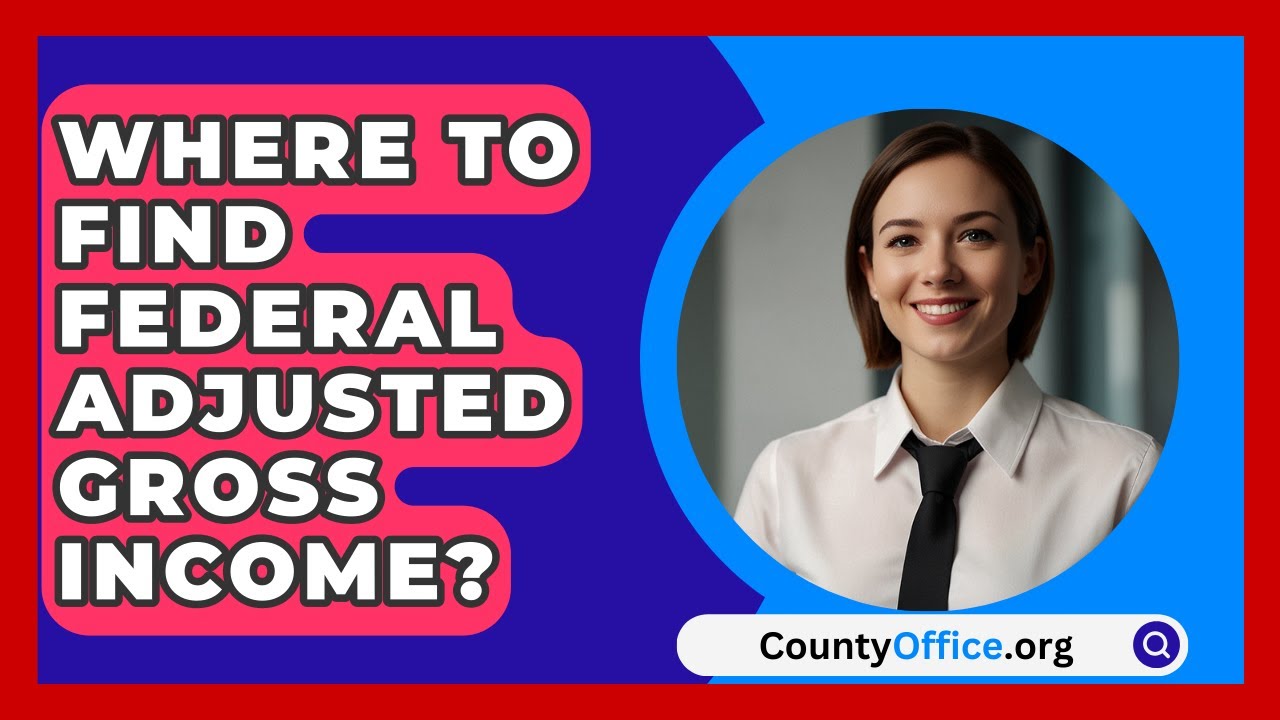 Where To Find Federal Adjusted Gross Income? - CountyOffice.org - YouTube