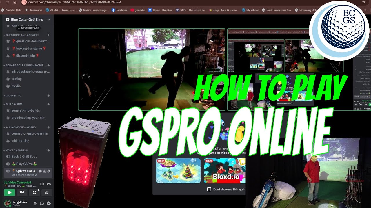 Part 1 Online GSPro Play | Using Discord | Setting Up Cameras and ...