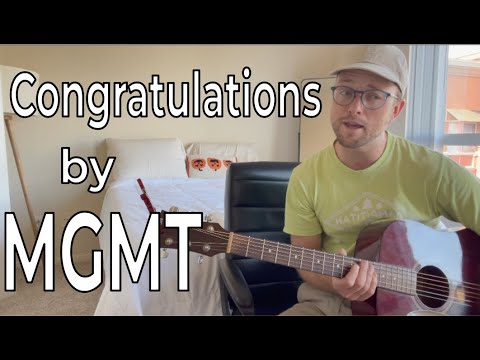 How to Play "Congratulations" by MGMT | Easy Guitar Tutorial | Beginner ...